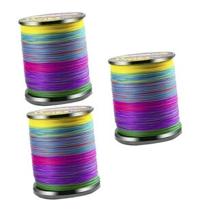 kisangel 3pcs nylon line clear fishing wire fishing spool fishing line clear to weave nylon fishing line