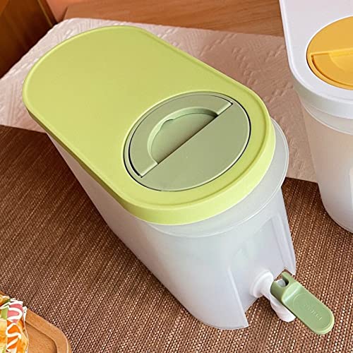 Refrigerator Cold Kettle Silicone Sealing Refrigerator Cold Kettle Double Filtration for Kitchen (Green)