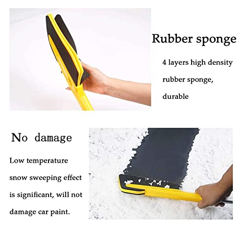 Snow Shovel, Multifunctional Snow Shovel Long Rod Deicing Ice Sweep Tool Snow Removal Brush for Winter Car Accessories