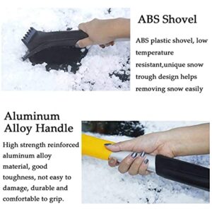 Snow Shovel, Multifunctional Snow Shovel Long Rod Deicing Ice Sweep Tool Snow Removal Brush for Winter Car Accessories