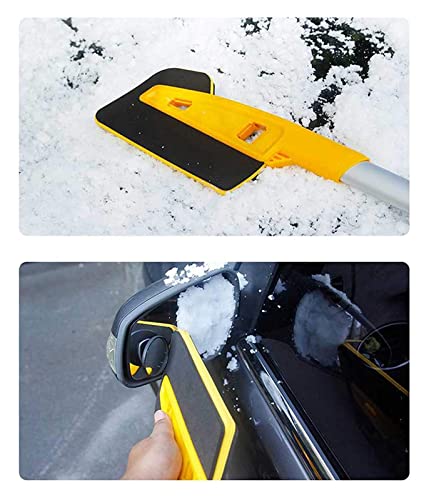 Snow Shovel, Multifunctional Snow Shovel Long Rod Deicing Ice Sweep Tool Snow Removal Brush for Winter Car Accessories