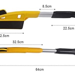 Snow Shovel, Multifunctional Snow Shovel Long Rod Deicing Ice Sweep Tool Snow Removal Brush for Winter Car Accessories