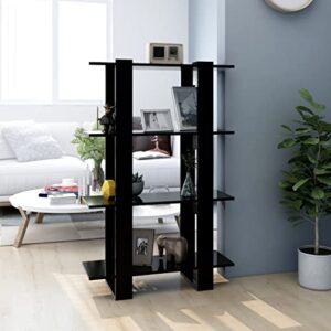 dyrjdjwidhw book cabinet/room divider bookshelf for bedroom,shelves,wood bookcase,suitable for bedroom, office, living room, study,black 31.5"x11.8"x48.6"