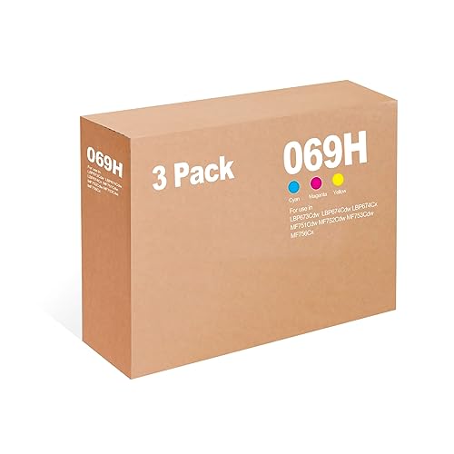 Compatible 069H High Yield Toner Cartridge Replacement for Canon 069 for imageCLASS MF753Cdw MF751Cdw LBP674Cdw Printer (3 Pack)