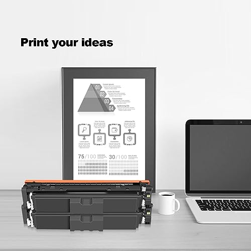 Compatible 069H High Yield Toner Cartridge Replacement for Canon 069 for imageCLASS MF753Cdw MF751Cdw LBP674Cdw Printer (2 Black)