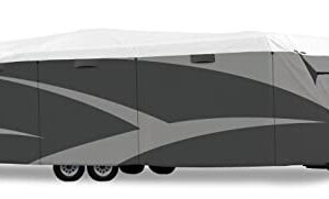 ADCO 36842 Designer Series Olefin HD Travel Trailer Cover 22' 1" - 24', Gray/White