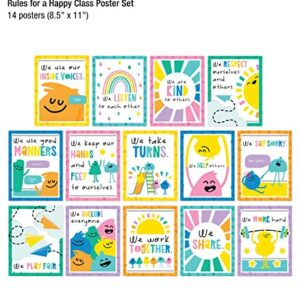 Carson Dellosa Happy Place Classroom Bright Classroom Decor Bundle, Classroom Calendar & Welcome Bulletin Board, Bulletin Board Letters, Classroom Decor Set, Motivational Poster Set (706 pc)