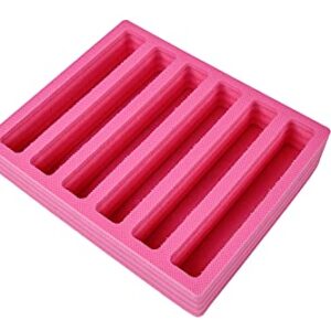 Polar Whale 2 Nail Polish Drawer Organizers Tray Durable Pink Foam Washable Waterproof Insert for Home Bathroom Bedroom Office 8.9 x 10.9 Each Holds up to 36