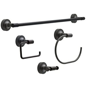 Franklin Brass VOI35-MB Voisin Double Towel Hook Bath Hardware Accessory in Matte Black