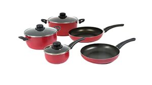 ravelli italia linea 10 non stick cookware set, 8 pcs