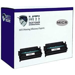 MTI 58A MICR Toner Replacement for HP 58A CF258A 58X CF258X | HP Pro M404n M404dn M404dw MFP M428fdn M428dw M428fdw | Check Printer Cartridge (Pack of 2)