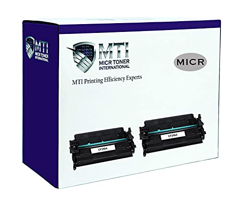 MTI 58A MICR Toner Replacement for HP 58A CF258A 58X CF258X | HP Pro M404n M404dn M404dw MFP M428fdn M428dw M428fdw | Check Printer Cartridge (Pack of 2)