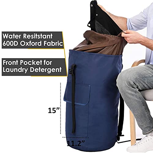 Casaphoria Laundry Backpack Bag for College,115L Extra Large Laundry Bag with Straps,Portable Laundry Bag for College Dorm&Apartment&Laundromat,Travel Hiking Camping Foldable Backpack