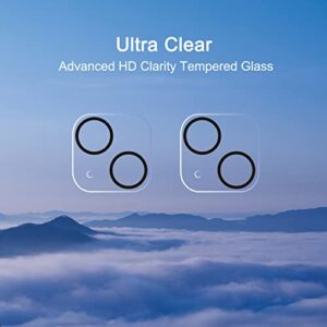 Ailun Camera Lens Protector for iPhone 13 6.1" ＆ iPhone 13 Mini 5.4",Tempered Glass,9H Hardness,Ultra HD,Anti-Scratch,Easy to Install,Case Friendly [Does not Affect Night Shots][2 Pack]