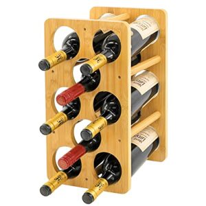 utoplike wine bottle holder, wine racks countertop, bamboo wine rack table for 8 bottles, sturdy and durable wine racks free standing, bottle storage rack for cupboard, wooden water bottle storage