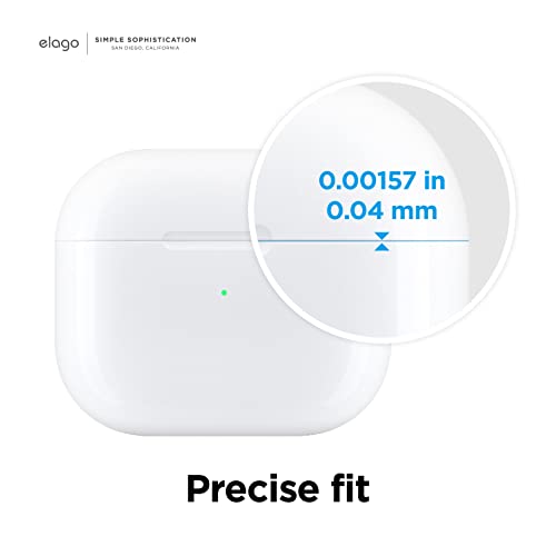 elago Dust Guard Compatible with AirPods 3 Case, Dust-Proof Sticker Compatible with AirPods 3rd Generation Case 2021, Protection from Iron & Metal Shavings, Clean Your AirPods (2 Sets, Dark Grey)