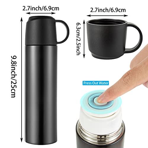 Stainless Steel Water Bottle-Insulated Vacuum Coffee Cup with Leakproof Lid & Cup,Double Walled Flask Cup,Sport Travel Mug keeps Hot & Cold