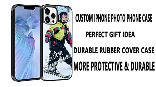 Personalized Picture Customized Photos Phone Case Compatible with iPhone 15/14/13/12/11 Pro Max/Mimi/Xs Max/Xr/7/8 Plus/Samsung Galaxy S23/S22/S21/S20 FE/A14/A54/A13/A53/A03S (1 Collage)