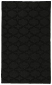 garland rug sparta 3 ft. x 5 ft. area rug black