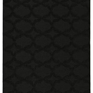 Garland Rug Sparta 3 ft. x 5 ft. Area Rug Black