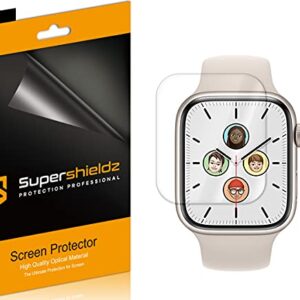 Supershieldz (3 Pack) Designed for Apple Watch Series 9/8 /7 (45mm) Screen Protector, High Definition Clear Shield (TPU)