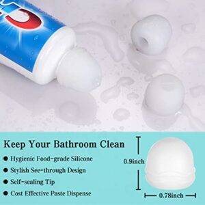 Self-Closing Toothpaste Caps,5 Pcs Toothpaste Squeezers Cap Keeps No Mess or Waste,Simple and Practical for Every Home by HIJAJA