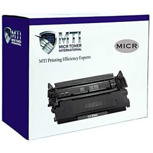 MTI 89X MICR High Yield Replacement for HP 89X CF289X | HP Enterprise M507dn M507n M507x M507dng MFP M528dn M528c M528f M528z | 89A CF289A USA Remanufactured Check Printer Ink (with Bypass Chip)