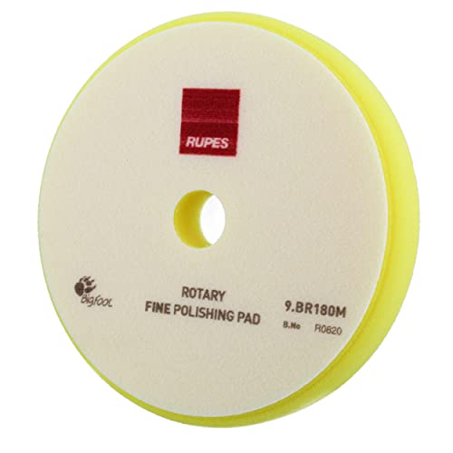 RUPES 6.25 Inch 160mm Fine Yellow Rotary Foam Pad