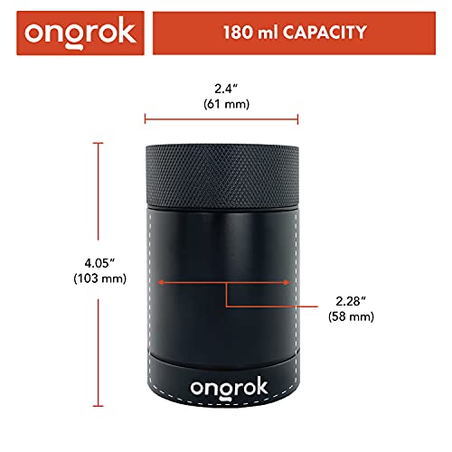 ONGROK Aluminum Storage Container, 180ml, Air Proof Jar to Preserve Smell and Aroma