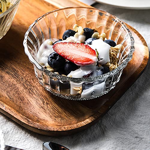 Frcctre 16 Pack 4 Inch Glass Bowls, 8.5 Oz Mini Glass Prep Bowls Salad Bowls Dessert Bowls Candy Bowl Serving Bowls for Kitchen Prep, Dessert, Dips, Candy, Nuts, Snack - Dishwasher Safe