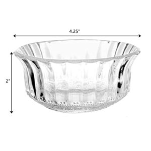 Frcctre 16 Pack 4 Inch Glass Bowls, 8.5 Oz Mini Glass Prep Bowls Salad Bowls Dessert Bowls Candy Bowl Serving Bowls for Kitchen Prep, Dessert, Dips, Candy, Nuts, Snack - Dishwasher Safe