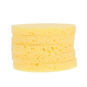 popetpop saddle evergreen pet supplies 25pcs round hermit crab sponges portable water dish crab sponge crab tank humidity supplies for pet hermit (yellow) 60x80cm sea sponge crab