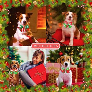 Christmas Puppy Dog Bowtie Curves 10pcs/Pack Dog Bows Necktie Styles for Christmas Dog Accessories