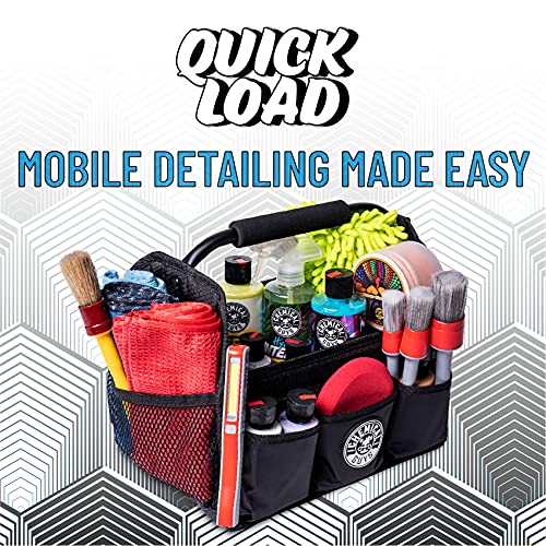 Chemical Guys ACC623 Quick Load Collapsible Detailing Caddy & Storage Organizer (For Cars, Trucks, SUVs, RVs, Home, Workspace, Garage) Black