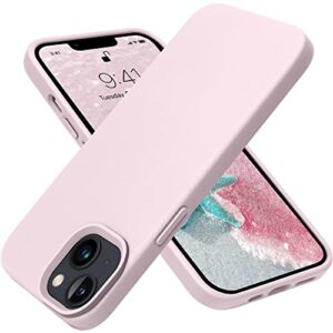 otofly designed for iphone 13 case, silicone shockproof slim thin phone case for iphone 13 6.1 inch ice pink