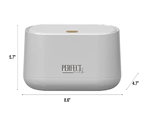 Mini Trash Can Tiny Garbage Can with Lid Modern High-Luxury Design Countertop Garbage Can for Desk ,Counter, Tabletop, 0.5 Gallon Trash Bin (White)