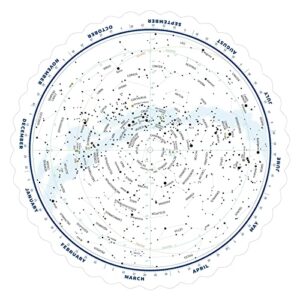 Tirion Double-Sided Multi-Latitude Planisphere Night Sky Star Map Guide for Astronomy