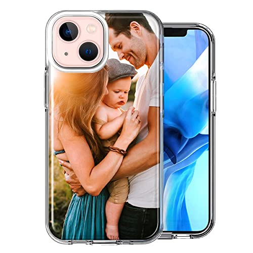 Personalized Custom Double Layered Phone Case for Apple iPhone 13 6.1 inch ONLY - Design Your Own Perfect Custom Picture Photo Case