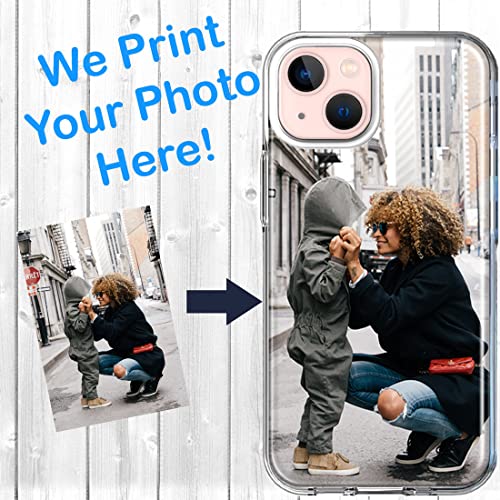 Personalized Custom Double Layered Phone Case for Apple iPhone 13 6.1 inch ONLY - Design Your Own Perfect Custom Picture Photo Case