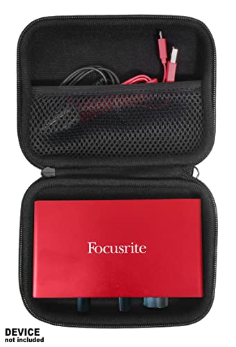 CaseSack Case for Focusrite Scarlett Solo 3rd gen USB Audio Interface, Travel and Consolidation for Easy Home Storage and Travel (for 3rd gen only)