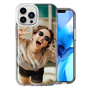 Personalized Custom Double Layered Phone Case for Apple iPhone 13 Pro Max 6.7 inch ONLY - Design Your Own Perfect Custom Picture Photo Case