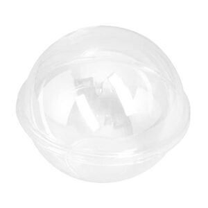 Restaurantware Thermo Tek 12 oz Clear Plastic Sphere Salad Container - with Dome Lid - 5 1/4" x 5 1/4" x 4 1/2" - 50 count box