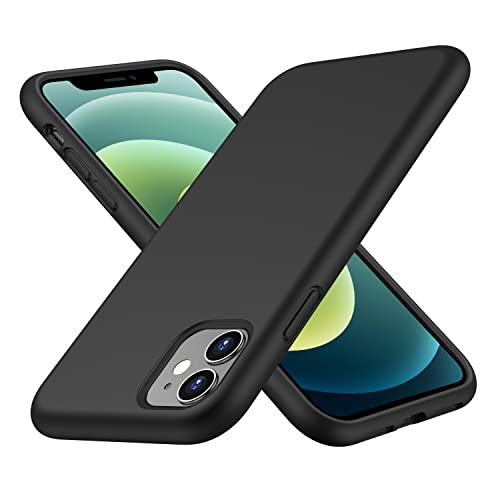 CellEver Ultra Durable Silicone Case for iPhone 11 Military Grade Drop Protection [3 Layers & Double Coated] [Slim Fit] Shockproof Lightweight Cover with Soft Microfiber Lining 6.1 Inch, Black