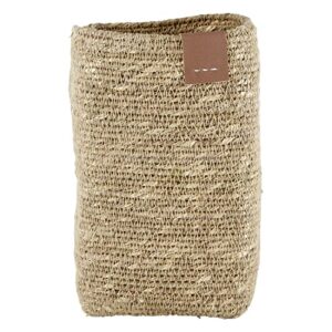 santa barbara design studio seagrass wine bottle holder, 7 x 4-inch, natural