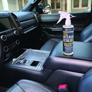 Prime Solutions Citrus Revive Total Interior Detailer+ | (4-in-1) Cleaner, Conditioner, Protectant, & Stain Remover Spray - (Leather, Vinyl, Plastic, Upholstery, & Fabric Surfaces)