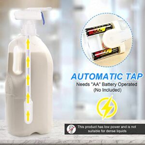 2 Pack Electronic Milk Dispenser, Automatic Drink Dispenser, Milk Dispenser, Electric Tap for Milk Juice, Universal Bottle Cap Electric Faucet, Outdoor and Home Kitchens