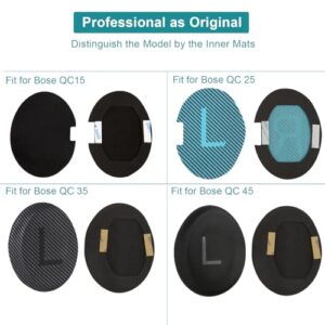 Ear Cushions for Bose QuietComfort 45 QC45 QC35 ii QC35 Ear Pads Headphones Gel Earpads Replacement with Upgraded Memory Foam, Cooling Silicone Gel and Milk Silk Fabric