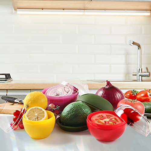 Avocado Storage Containers, Reusable Avocado Keeper for Refrigerator, Individual Avocado Saver Holder Organizer for Fridge to Keep Avocado Fresh