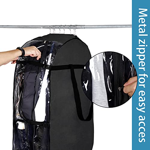 Garment Bags for Hanging Clothes, Garment Bags for Travel Storage, 50" Dance Garment Bags, Moving Bags for Clothes, Garment Bag Cover, Suit Bag For Men Women Travel, Clothing Storage Bags