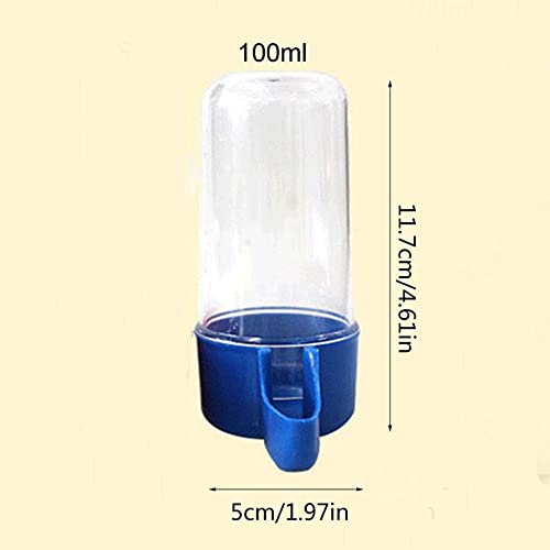 JIAXIAO Bird Feeders,Bird Transparent Dispenser Bottle Cage Feeder Waterer Pigeon Drinkers Water Drinker Drinking Cup Bird Supplies